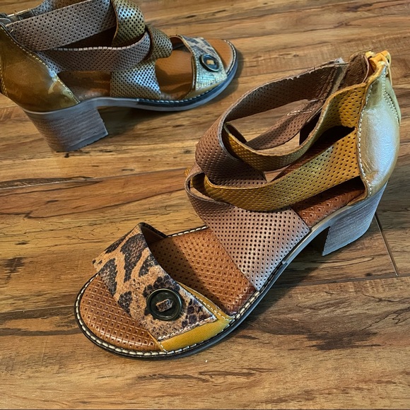 Casta | Shoes | Casta Calenta Interlock Strap Sandal Heel | Poshmark